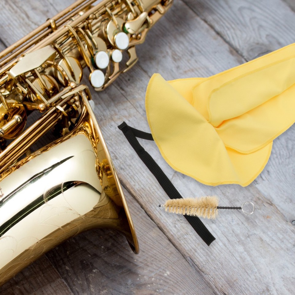 Sax Cleaner Instrument Cleaner Cloth Saxophone Cleaning Brush Brush ...