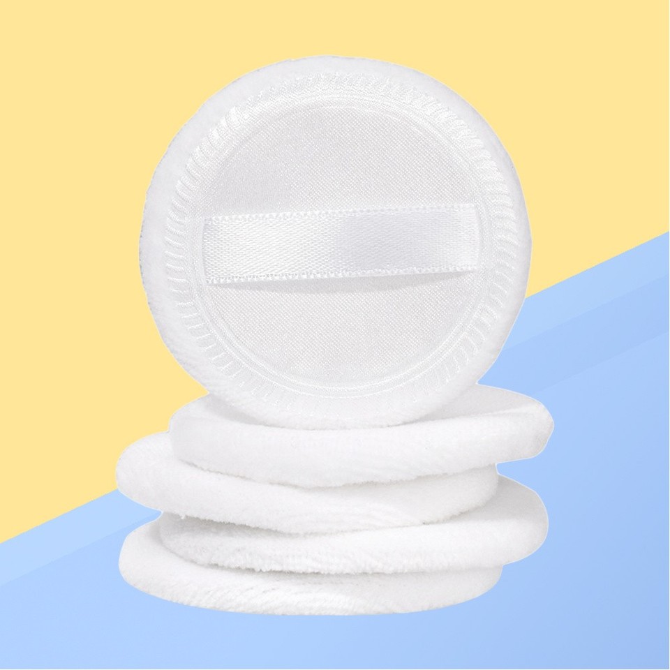 5pcs Cotton Powder Puff Foundation Loose Powder Mineral Powder Puff for ...