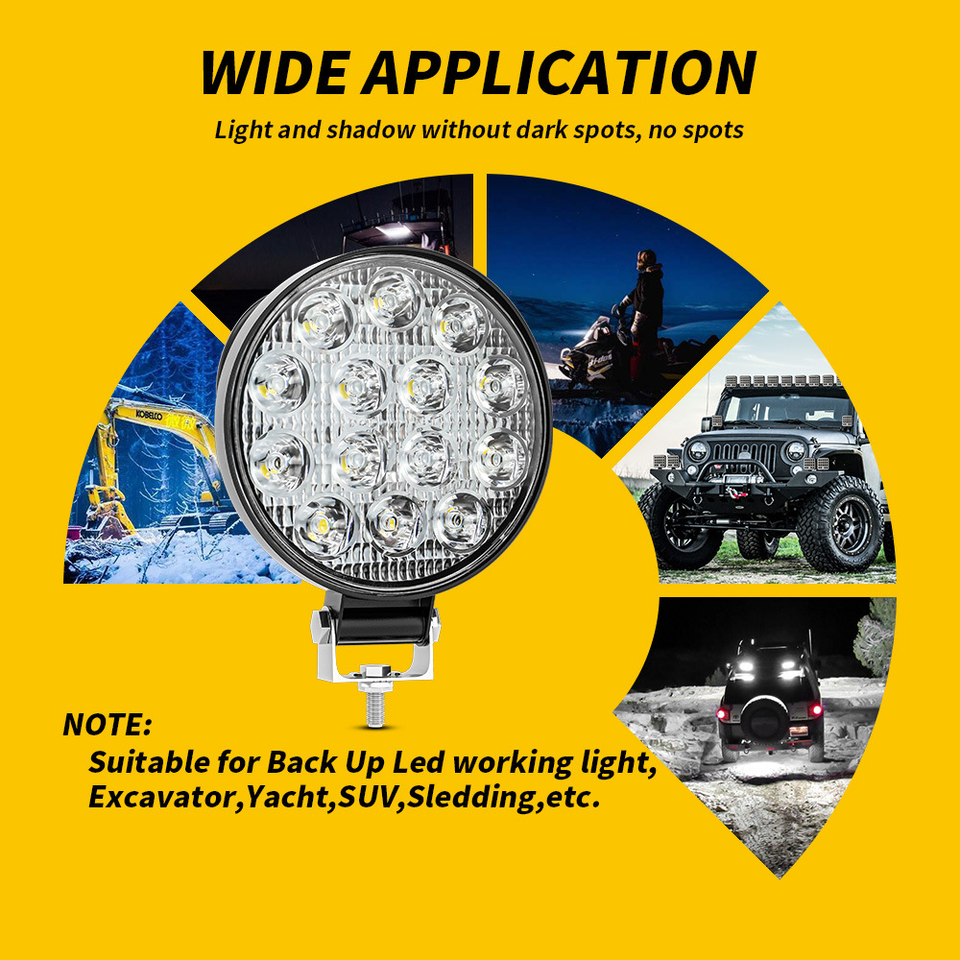 LED Tractor Work Light fit John Deere/Case/New holland Equipment Flood ...