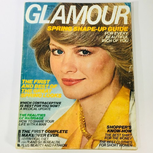 VTG Glamour Magazine April 1977 Charly Beautiful Cover, Spring Shape-Up ...