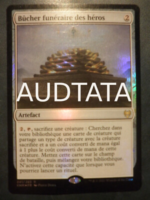 mtg magic Pyre of Heroes FOIL FRENCH vf fr Bûcher funéraire des héros ...