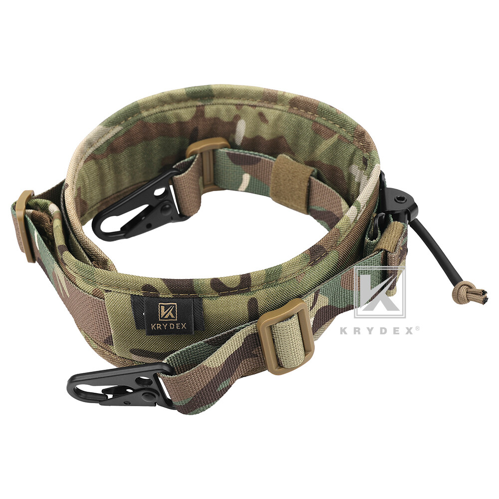 KRYDEX Tactical Sling 2 / 1 Point Shoulder Strap Padded Shooting Sling ...
