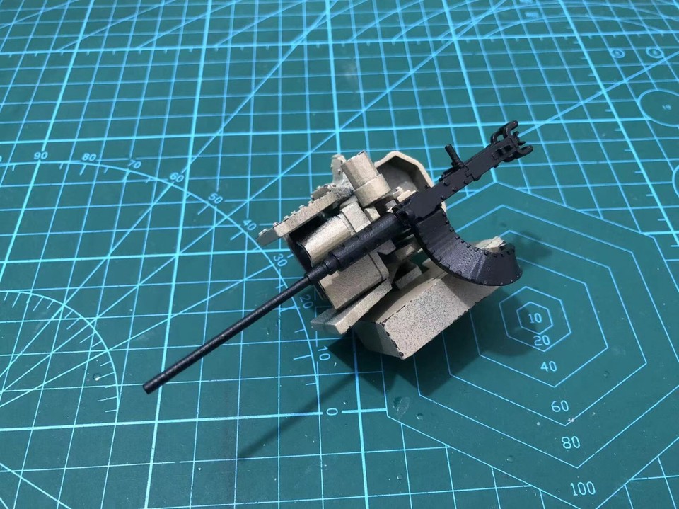 Custom kit 1:18 M153 weapon station for 1:18 M1 tank HUMVEE MRAP ...