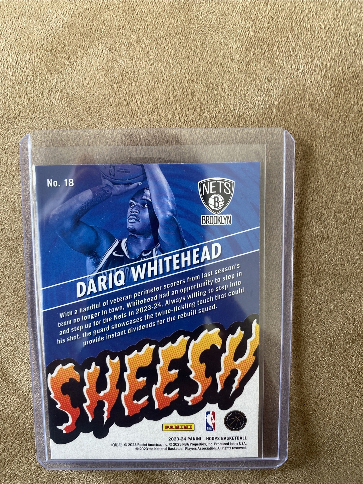 NBA Hoops 23-24 Dariq Whitehead Rookie Sheesh Card | eBay