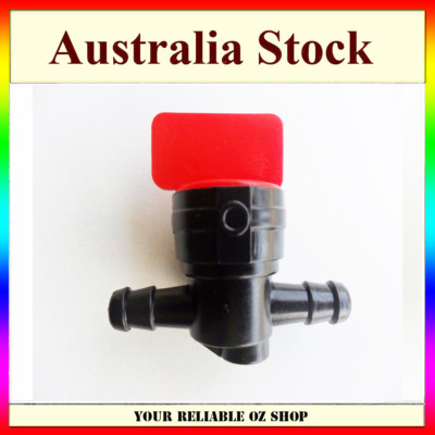 6mm FUEL TAP SWITCH PETCOCK Petrol Inline RIDE ON MOWERS LAWN MOWERS ...