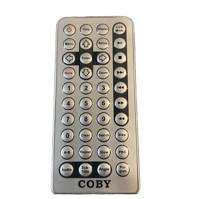 Coby DVD209 Portable DVD Player Remote Control TF-DVD7751 DVD7006 ...