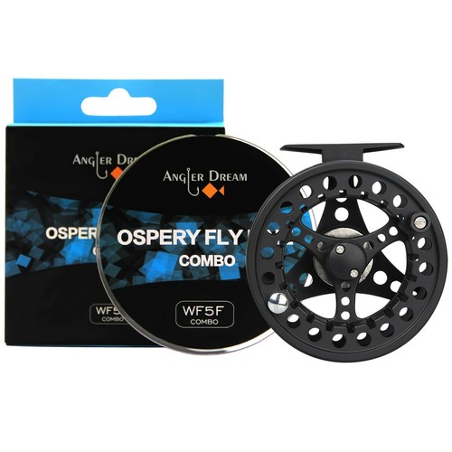 1/2 3/4 5/6 7/8WT Fly Fishing Reel With WF 2/3/5/8F Blue Fly Fishing ...
