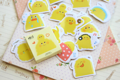 Yellow Pudding Cartoon Stickers Candy Poetry diary planner kawaii cute ...