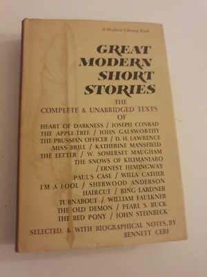 MODERN LIBRARY BOOK 168 Great Modern Short Stories 1942 HBDJ | eBay