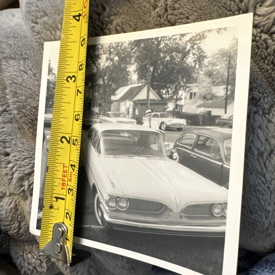 Vtg Original Photo 3x3 1959 Pontiac Star Chief, Chevy, TBird, Bug, 1963 ...