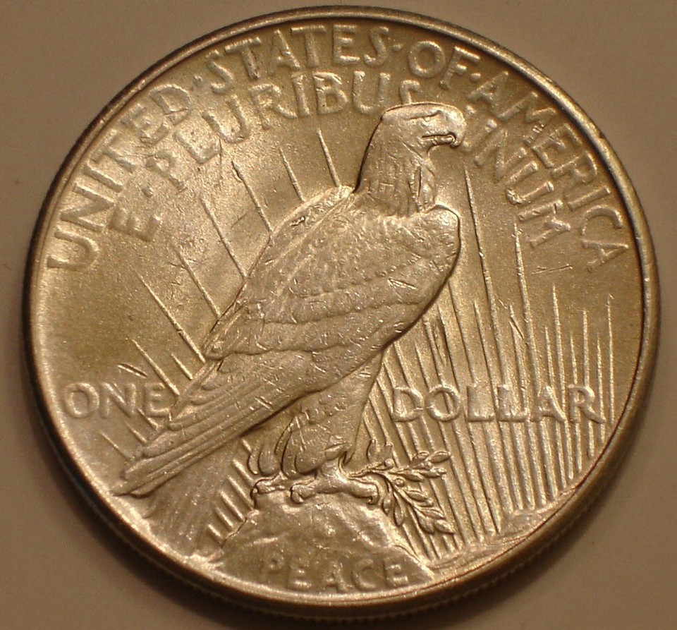 1935-P Peace Silver Dollar frosty BU Full CARTWHEEL LUSTER | eBay