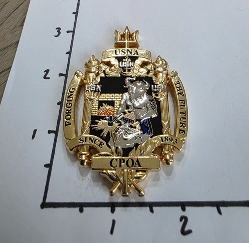 UNITED STATES NAVAL ACADEMY USNA CHIEFS MESS CPOA CHALLENGE COIN | eBay