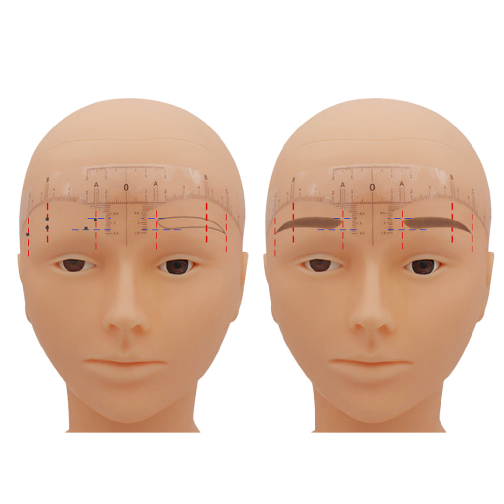 Upgraded 1 Roll Disposable Adhesive Eyebrow Microblading Ruler Guide ...