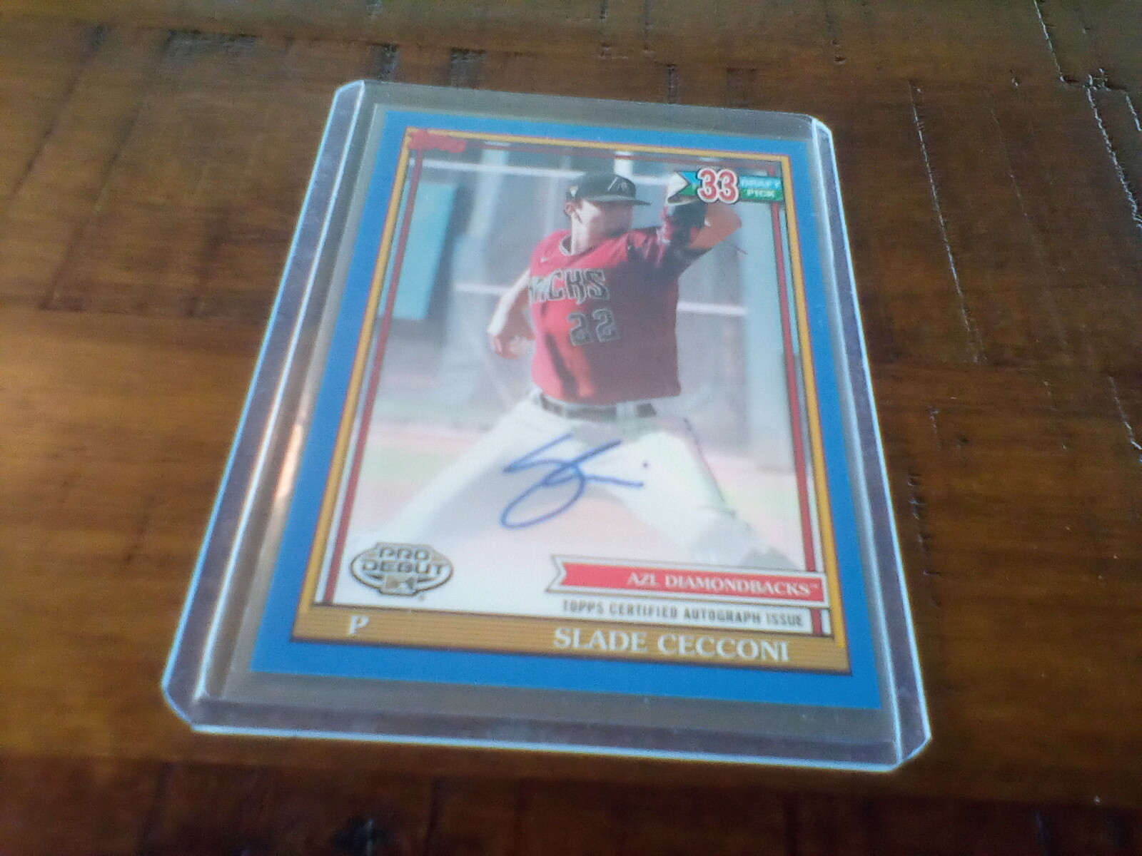 SLADE CECCONI 54/150 Blue Parallel Autograph 🔥 2021 TOPPS PRO DEBUT Top ...