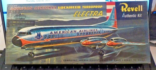 VINTAGE [1957] REVELL LOCKHEED TURBOPROP ELECTRA--SEALED PARTS + BONUS ...