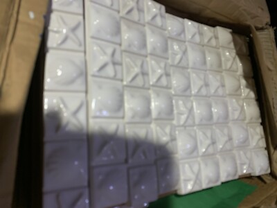 Vtg NOS Zanger Magnolia Seashore Dotline 3D Shell Starfish Border Tiles ...