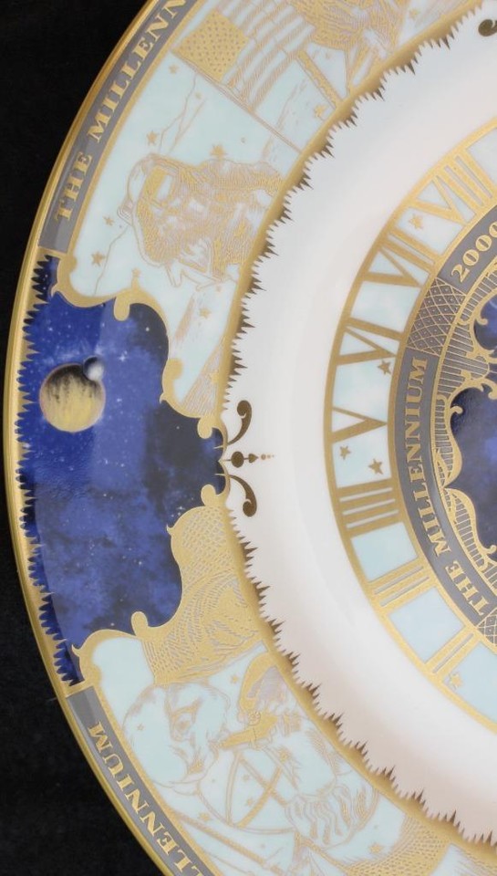 Royal Worcester Millennium Gold To Celebrate The Millennium Chop Plate ...
