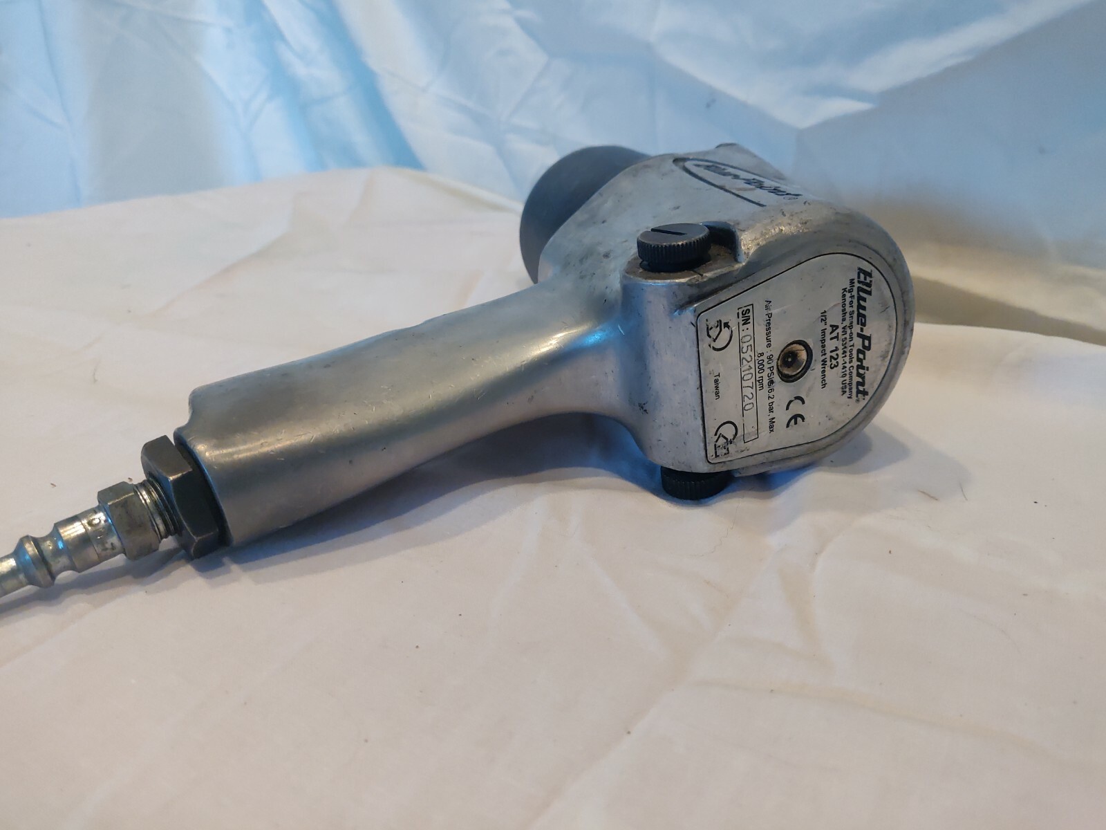 Blue Point AT123 1/2" 90psi 8000rpm Pneumatic Impact Wrench/Gun. Nice ...