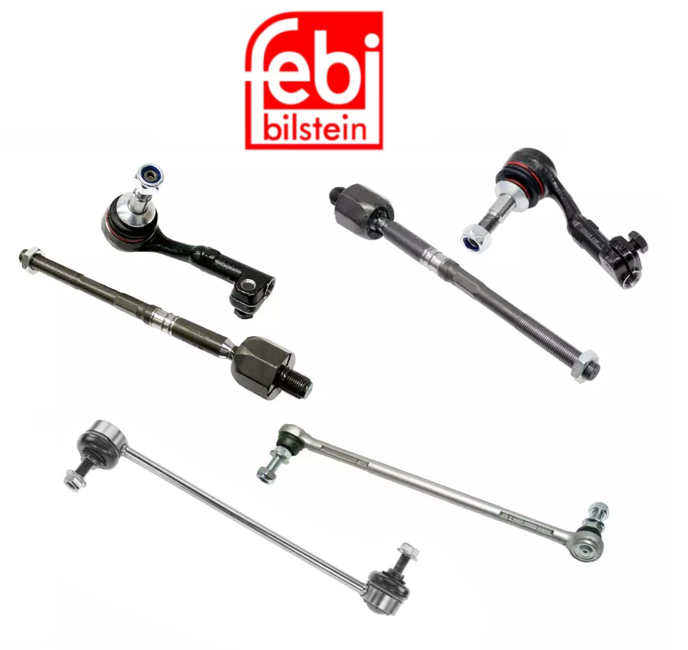 For BMW 1 3 X1 Z4 Tie Rod Assembly Inner Outer + Sway Bar Link Lt & Rt ...