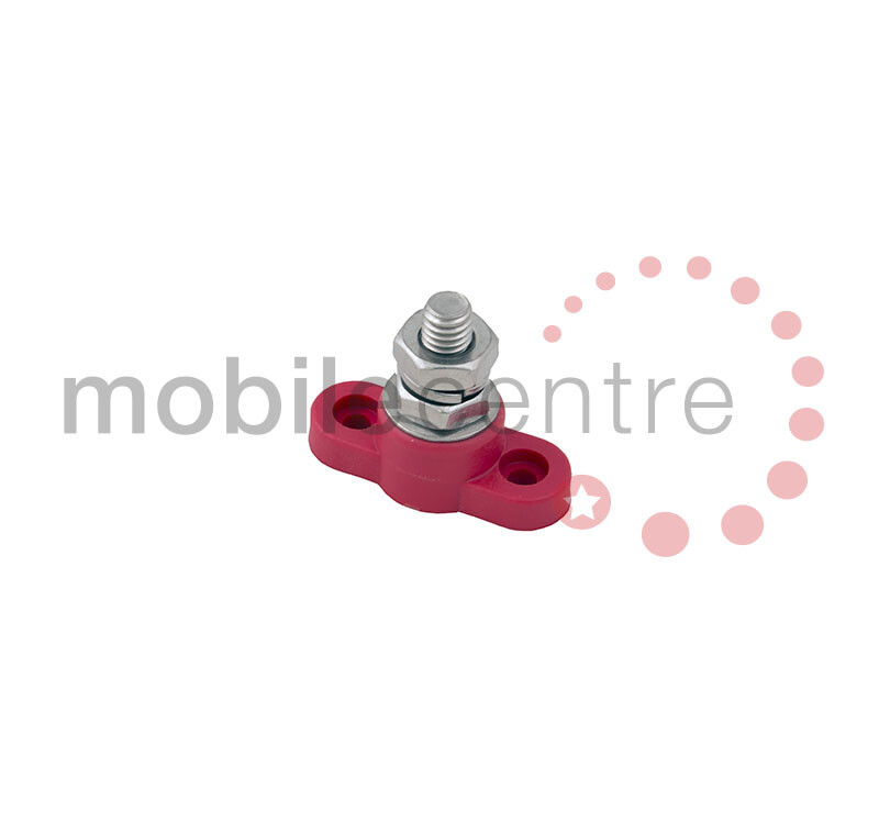 VTE 77037N02 RED 160 amp single point power distribution post M10 stud ...