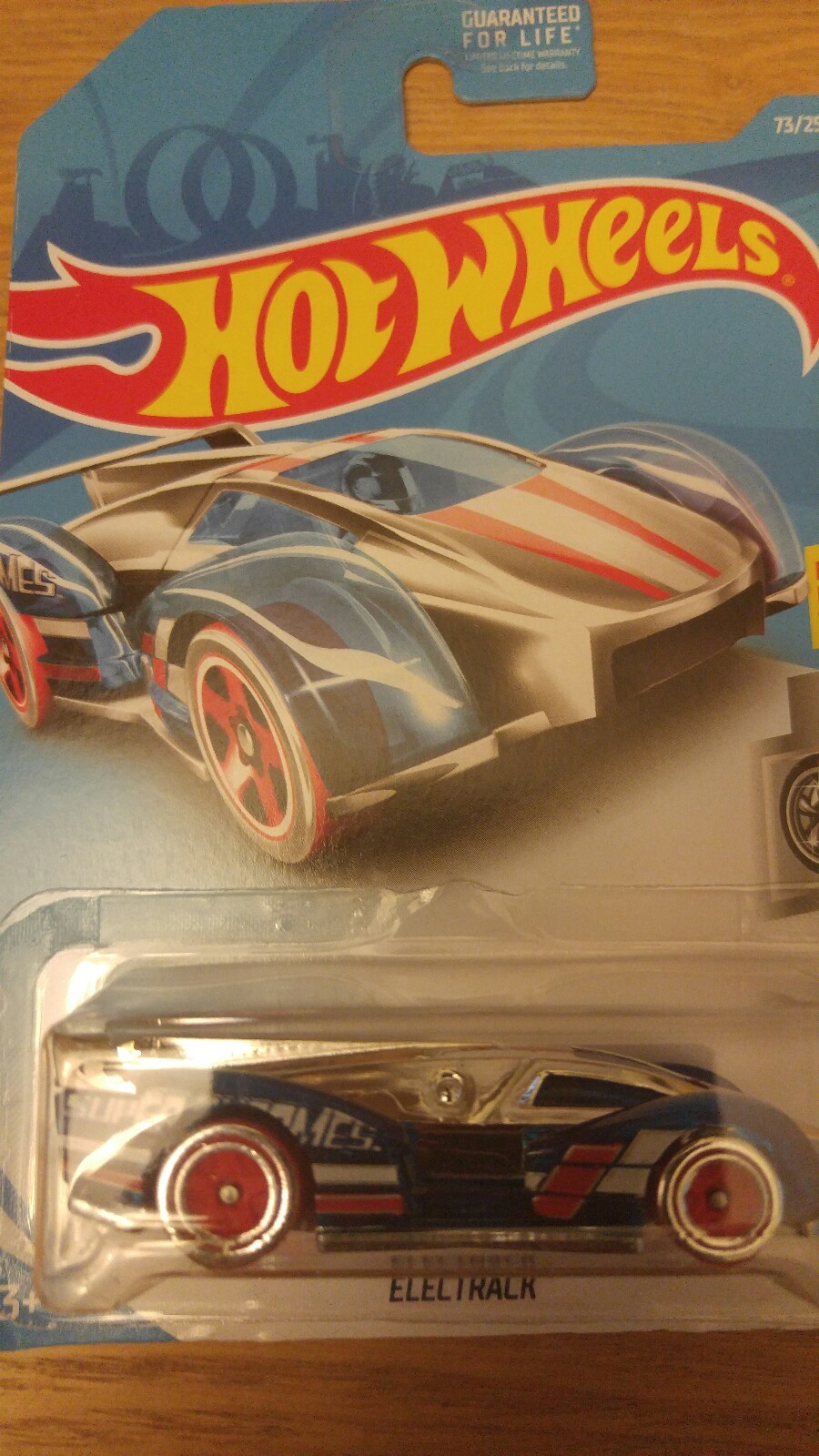 2019 Hot Wheels #73 Super Chromes 1/5 ELECTRACK Chrome w/Red Wheels Red ...