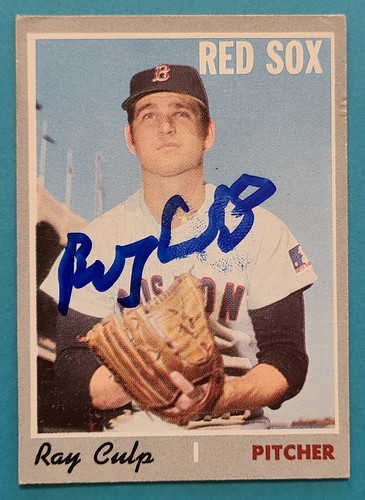 RAY CULP Hand Signed 1970 Topps #144 Boston Red Sox Autograph Auto | eBay