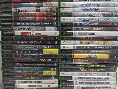 Original Microsoft Xbox Cheap Affordable Games A-Z Complete Resurfaced ...