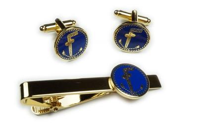 Tubal Cain Two Ball Cane Freemason Master Masonic TIE BAR CUFFLINKS | eBay