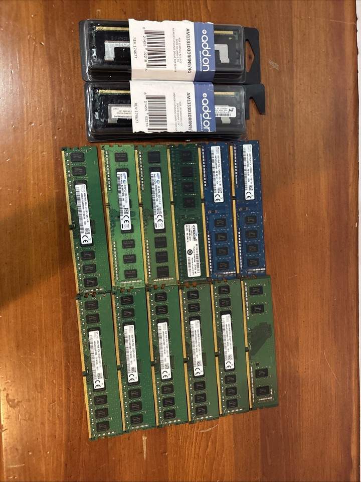 Lot Of 14 Random Sticks Of RAM - Crucial, Samsung, SKhynix | eBay