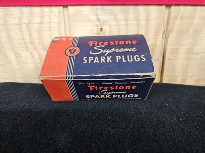 Firestone POLONIUM Spark Plugs T-40-F -- Full Box -- Radioactive -- NOS ...