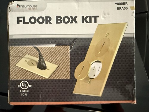 Floor Box Kit with Screw Caps, Electrical Box for Wood Sub-Flooring ...