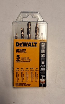 Dewalt Multi Material 5pc. Drill Bit Set DWA56015 New | eBay
