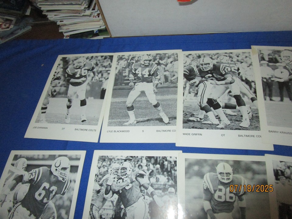 1979 Baltimore Colts Team Issued 5X7 Football Photo Lot (10) | eBay