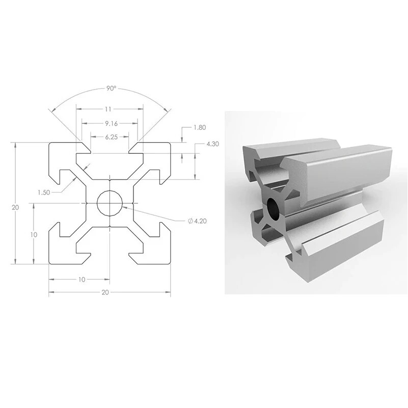 2020 V Slot Extrusion Dimensions And Weight Capacity - Infoupdate.org