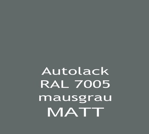 5,5 Liter-Set 2K Acryl Autolack RAL 7005 mausgrau MATT Autolack E089 | eBay
