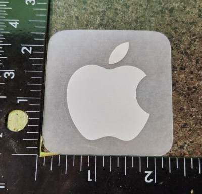 10 Apple OEM Sticker White Logo iphone iPod iPad iMac Mac Bumper Window ...