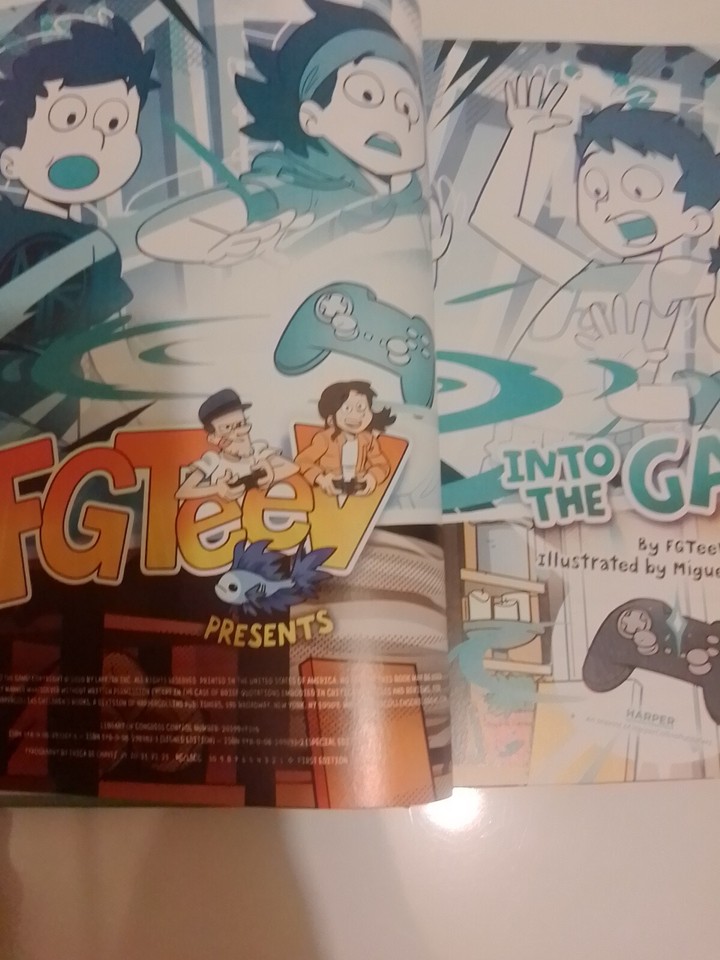 FGTeeV Presents Into The Game SIGNED Book FGTeeV Duddy (2020,1st/1st ...