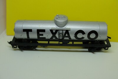 TYCO TEXACO TANK CAR 40' SILVER, HO SCALE MODEL TRAIN | eBay