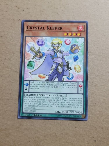 Crystal Keeper - FLOD-EN093 - 1st Edition - YuGiOh-LP | eBay