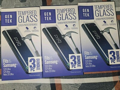 GenTek Screen Protector Samsung S20 Ultra S21 Ultra Note 20 Ultra 3 X 3 ...