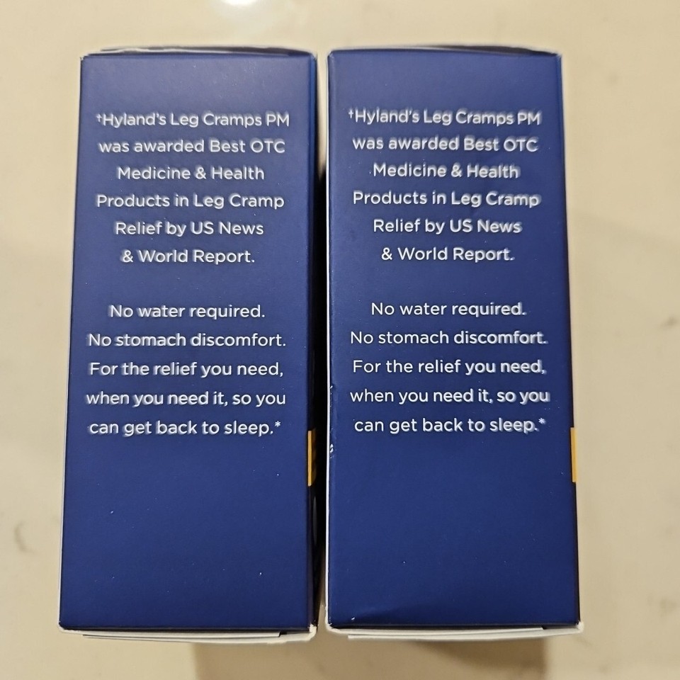 Hyland's Leg Cramps PM Night Time Cramp Relief 50 Tablets X2 Exp 2027 ...