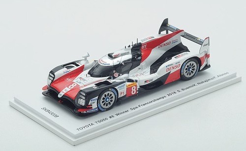 SKB43038 SPARK 1:43 KIDBOX Toyota TS050 #8 Win Spa-Francorchamps 2018 ...