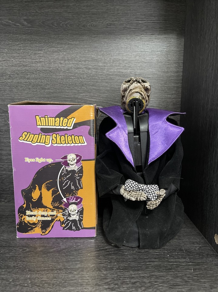 Animated Halloween LED Dancing Singing Skeleton - Action Novelty Corp ...