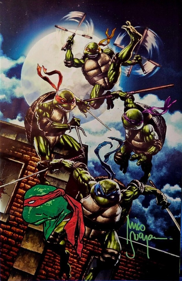 TMNT #1 Mico Suayan Virgin CGC 9.8 Signed + Raphael Remark | eBay