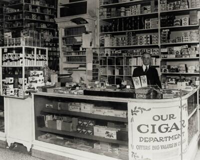 Antique Photo ... Candy & Cigar Store Interior Early 1900's ...Photo ...