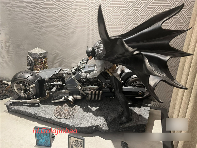 White Knight Batman Resin Statue Batcycle Model 1/4 Scale In Stock | eBay