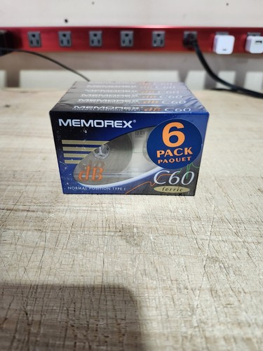 Memorex Db C60 Cassette Tape 6 Pack New Sealed | eBay