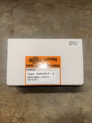 GALLAGHER 2a0645lf-2 Electric Fence Energizer Module | eBay
