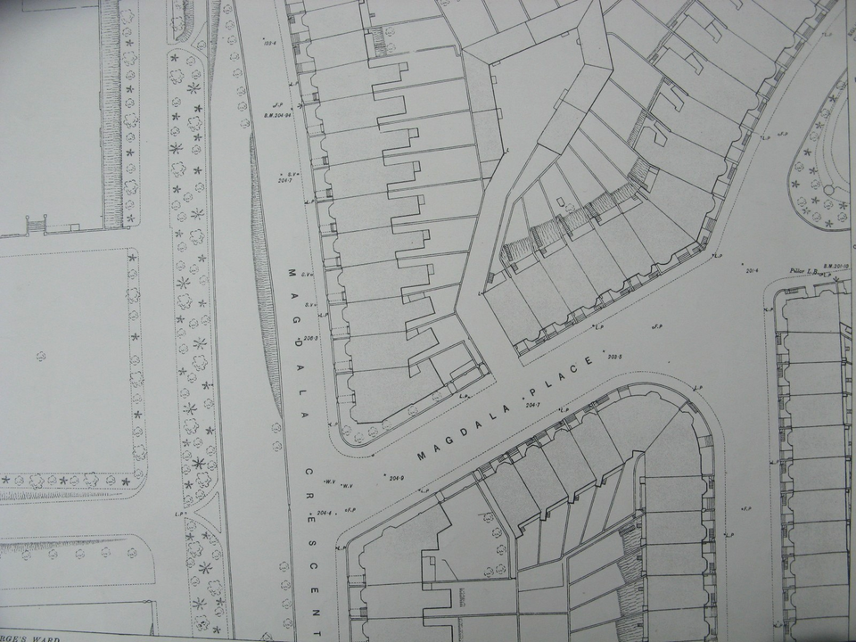 1895 Ordnance Survey Office Town Street Plan- Edinburgh Haymarket ...