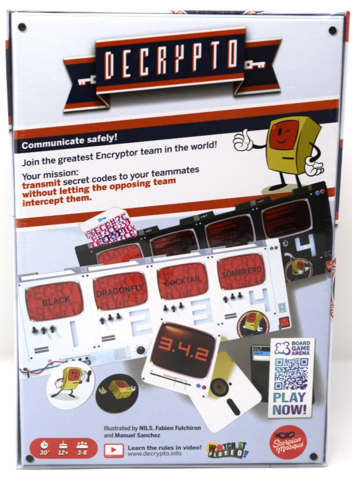 Decrypto: Communicate Safely • IELLO • Board Game • NEW SEALED | eBay